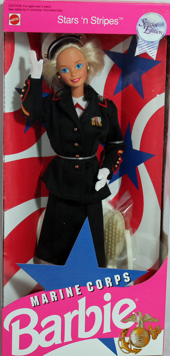 Barbie 7549 MIB 1991 Stars 'n Stripes Marine Corps Doll – Sell4Value