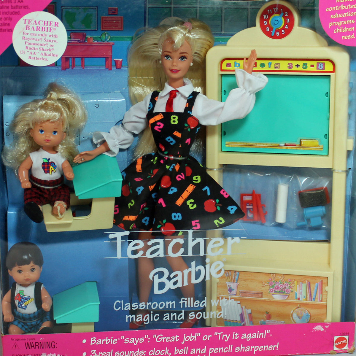 Barbie 13914 MIB 1995 Teacher Barbie with 2 Students – Sell4Value