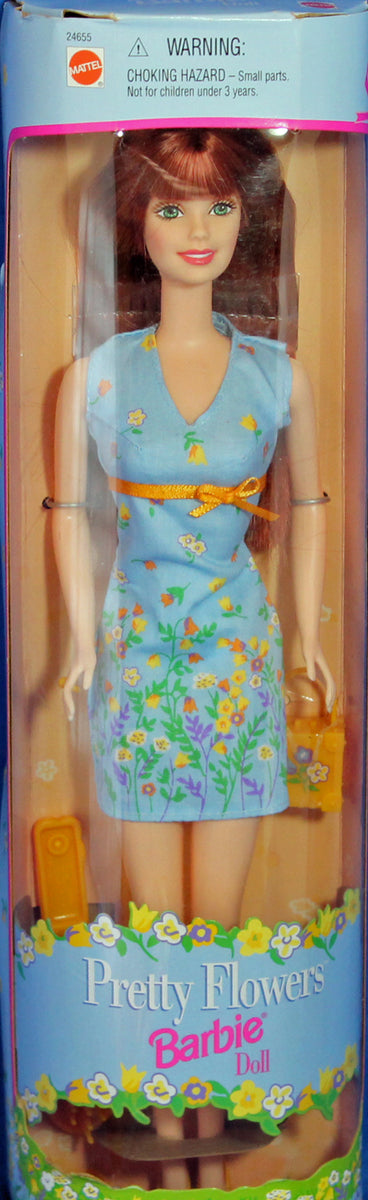 Barbie 24655 MIB 1999 Pretty Flowers Blue Dress Doll – Sell4Value