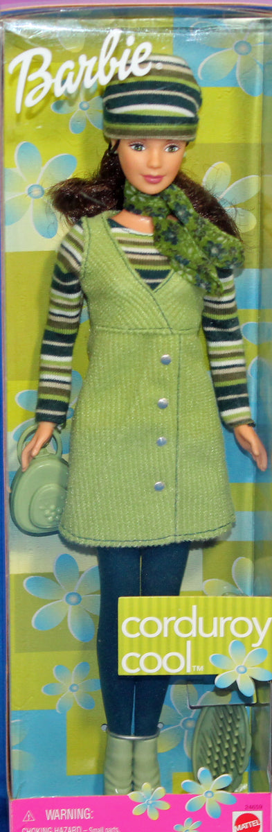 1999 Corduroy Cool Barbie Green Jumper – Sell4Value
