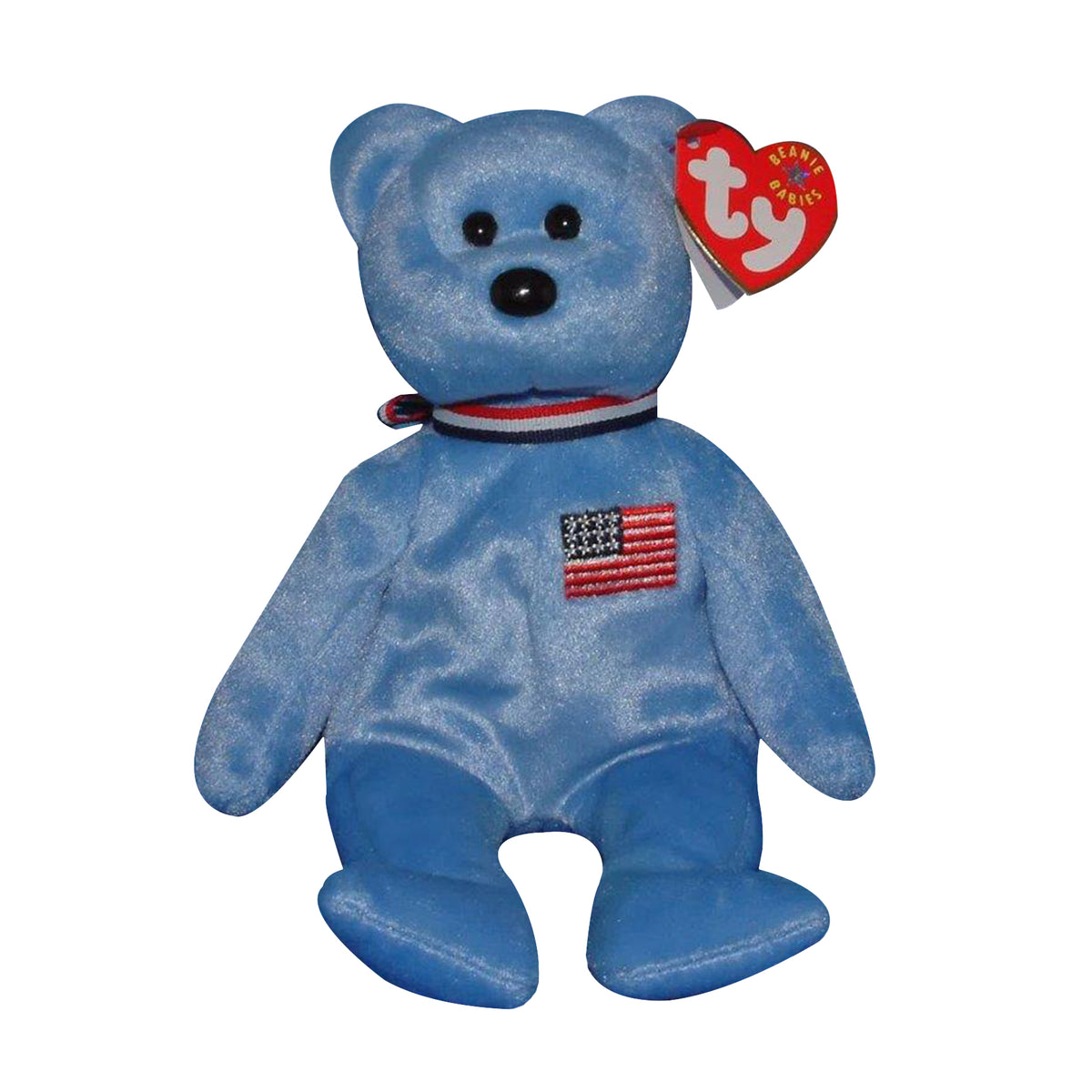 Ty Beanie Baby: America the Bear- Blue – Sell4Value