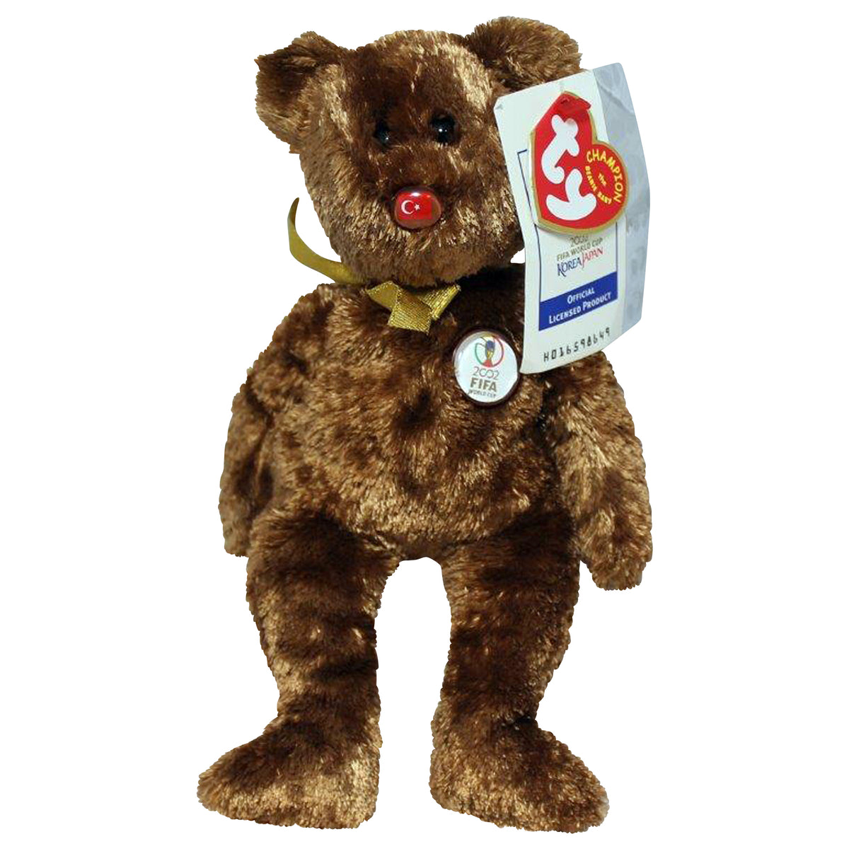 Ty Beanie Baby: Champion Turkey FIFA World Cup Bear – Sell4Value