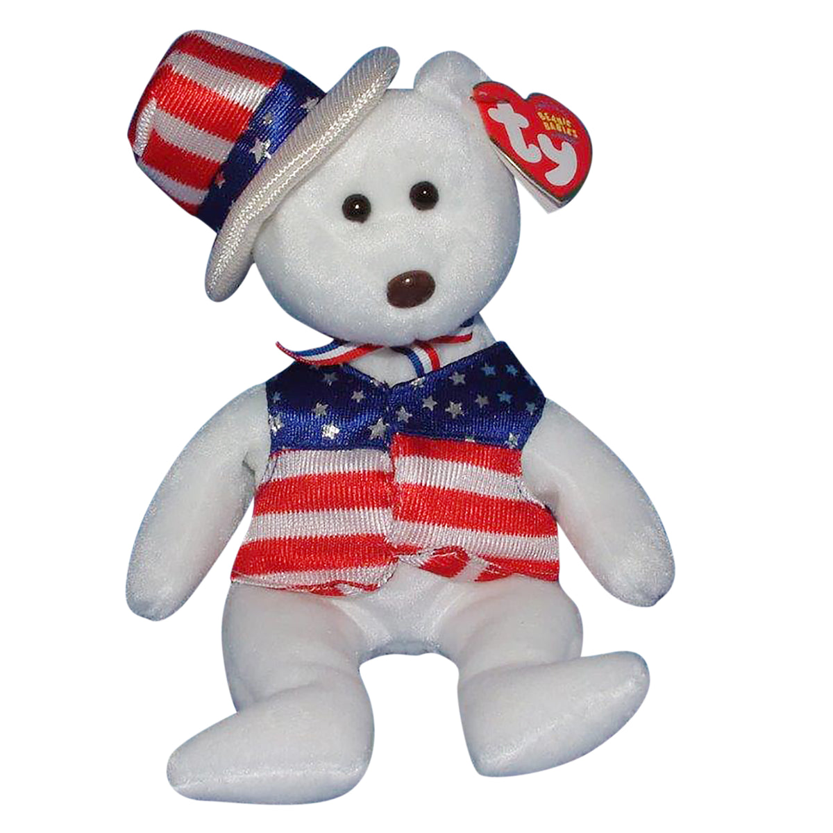Ty Beanie Baby: Sam the Bear - White – Sell4Value